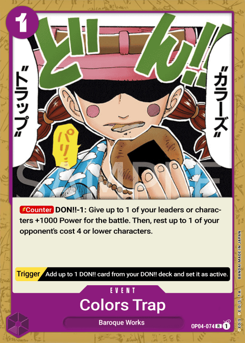 OP04-074 R Colors Trap EN – Anime Point