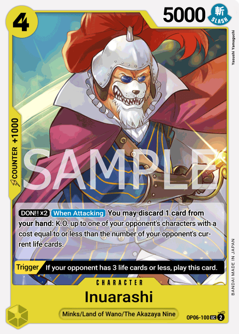 OP06-100 UC Inuarashi EN – Anime Point